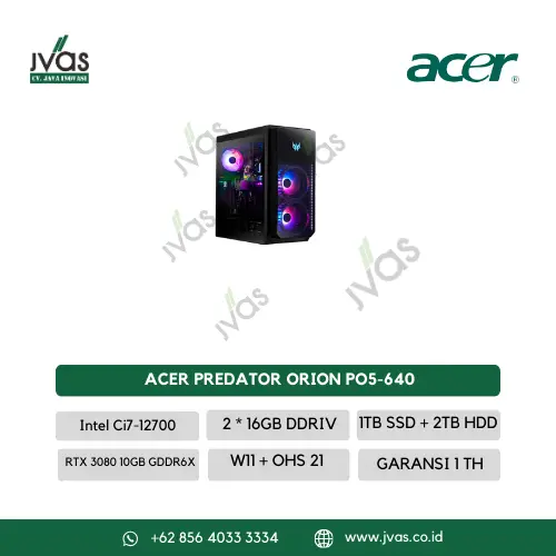 Acer Predator Orion PO5-640 | jvas.co.id